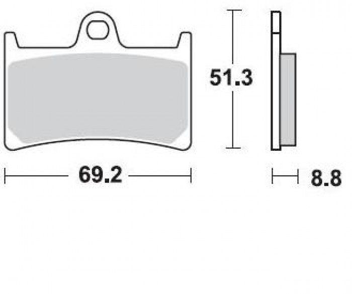 Pastiglie moto sinterizzate racing p50786 Pastiglie moto sinterizzate racing p50786